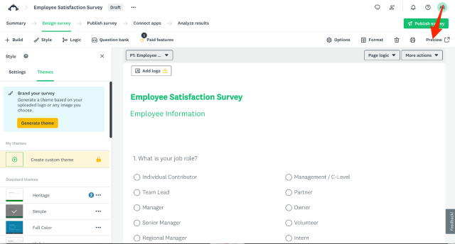 How to create an employee satisfaction survey with SurveyMonkey | The ...
