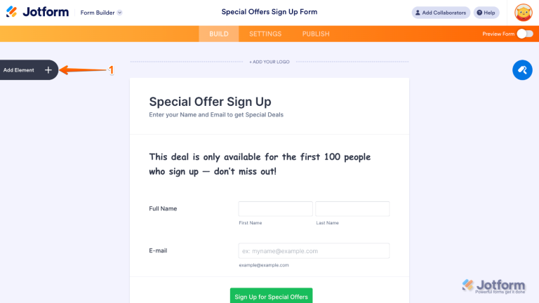 How to Add and Set Up the Submissions Counter Widget on Your Form