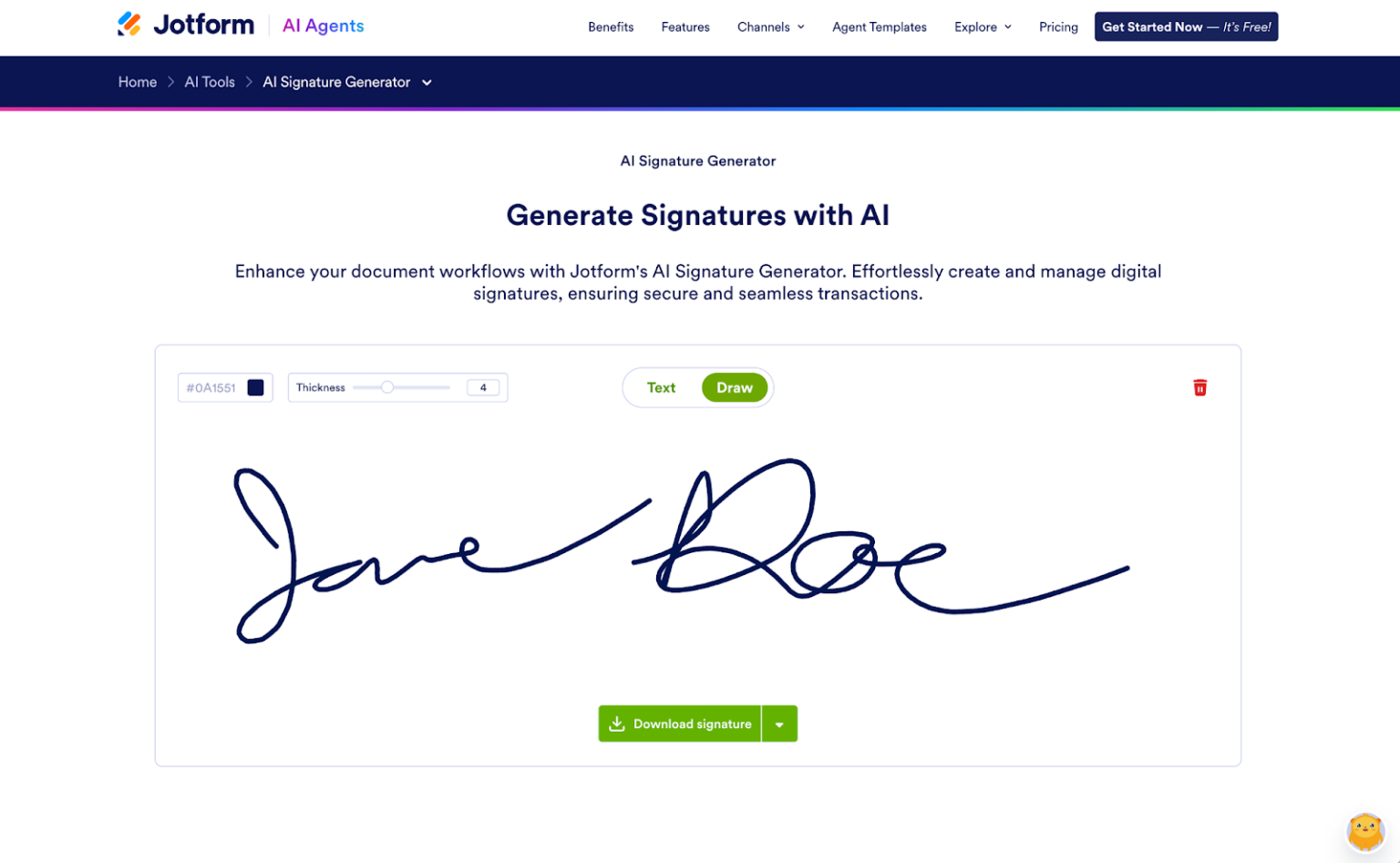 5 best AI signature generators in 2026 | The Jotform Blog