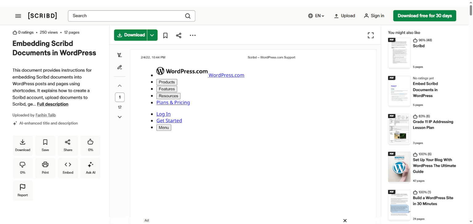 How to embed a PDF in WordPress | The Jotform Blog