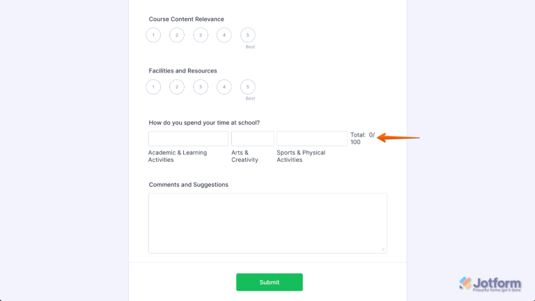 How to Add and Set Up the Grading Widget on Your Form