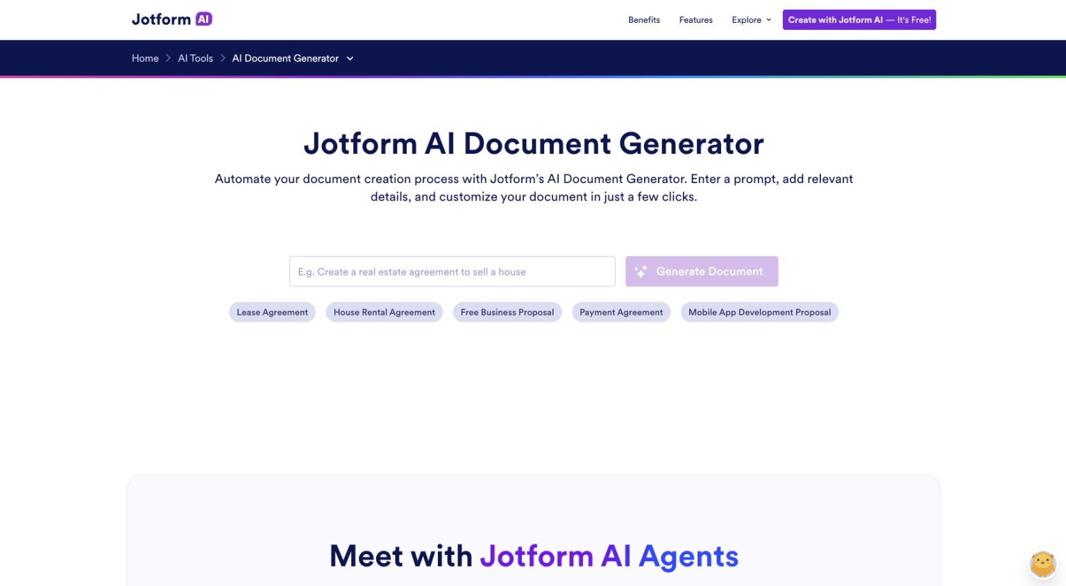 7 best AI document generators in 2026 (reviewed & ranked) | The Jotform ...