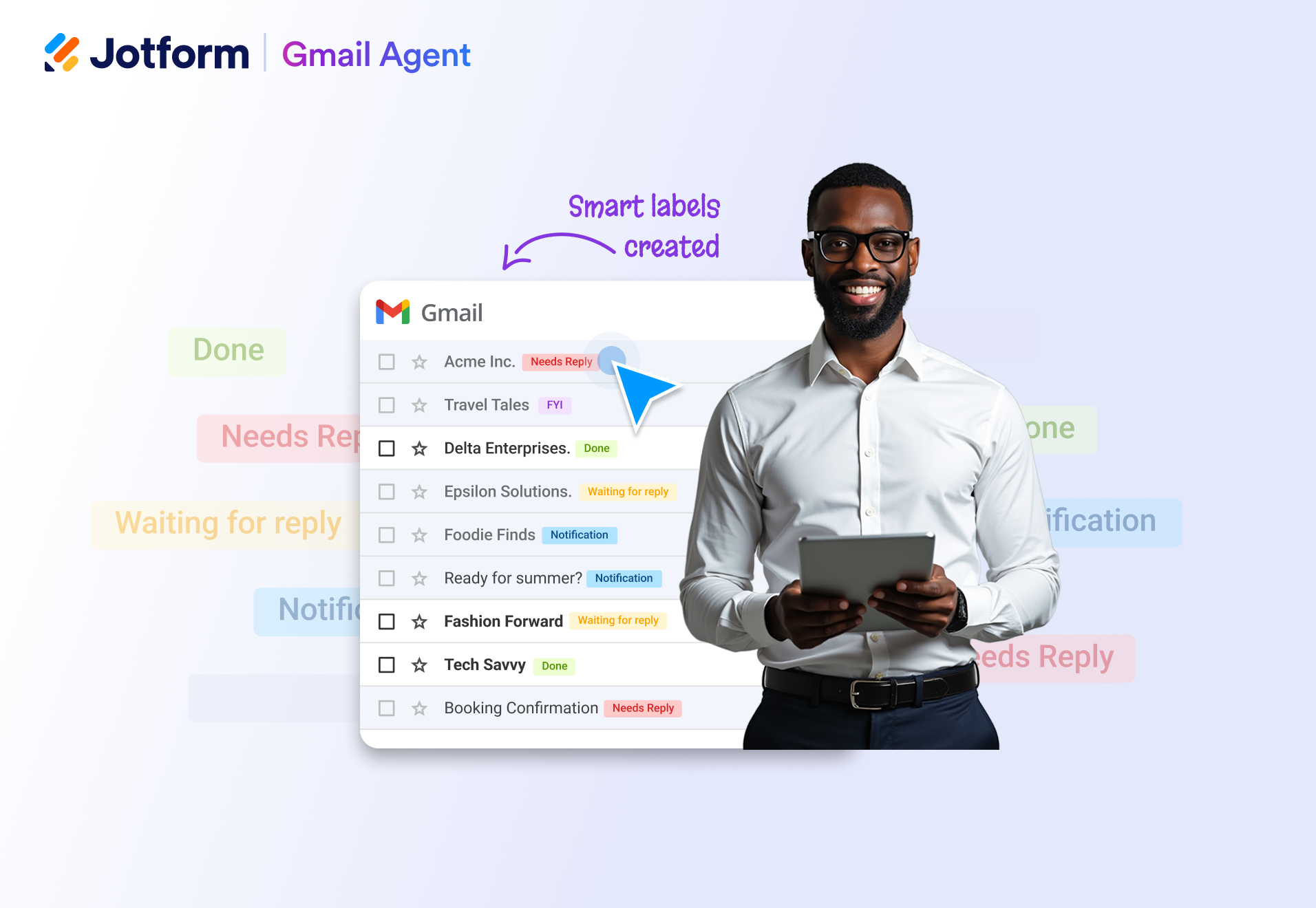 Recursos multimedia y kit de prensa para Gmail Agent