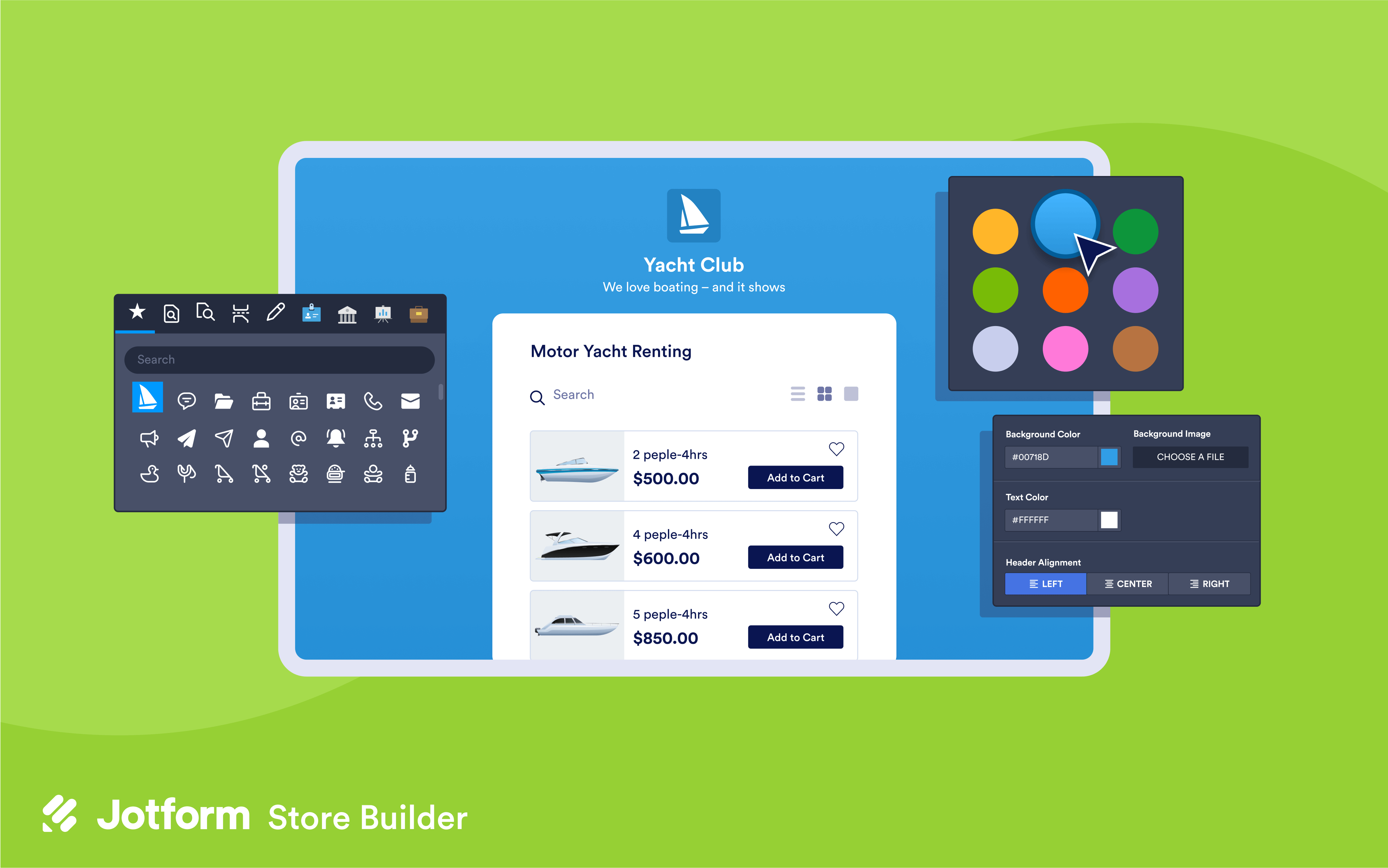 Media Assets for Jotform Store Builder
