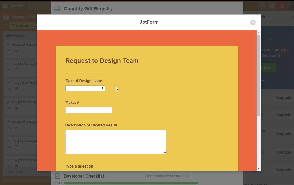 Trello Power-Up | JotForm